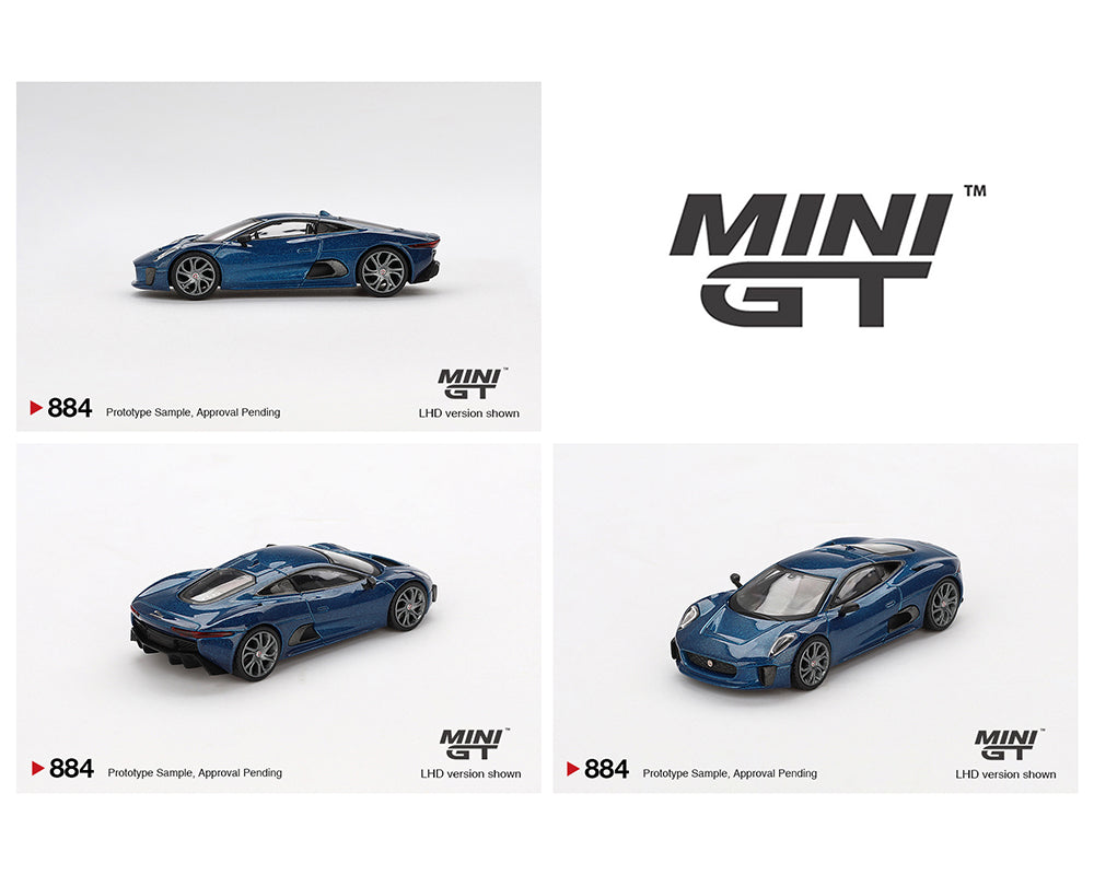 Mini GT 1:64 Jaguar C-X75 – Blue - House of Cars Virginia