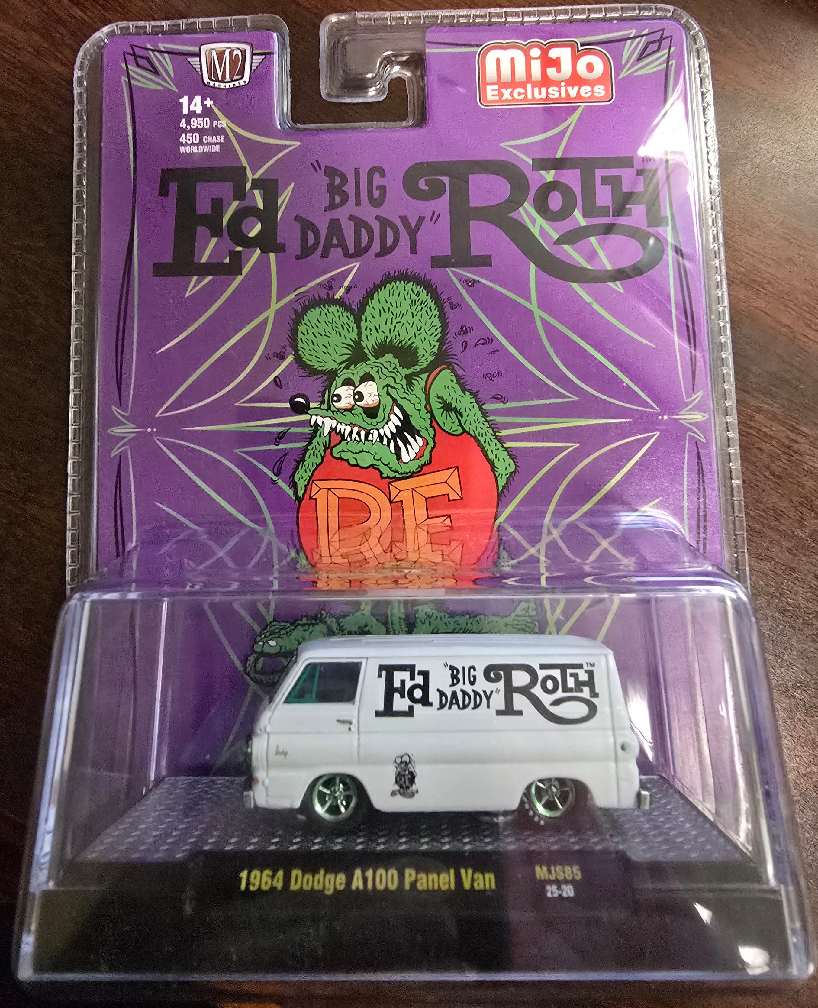 M2 Machines CHASE 1964 Dodge A100 Panel Van Ed Big Daddy Roth Rat Fink ...