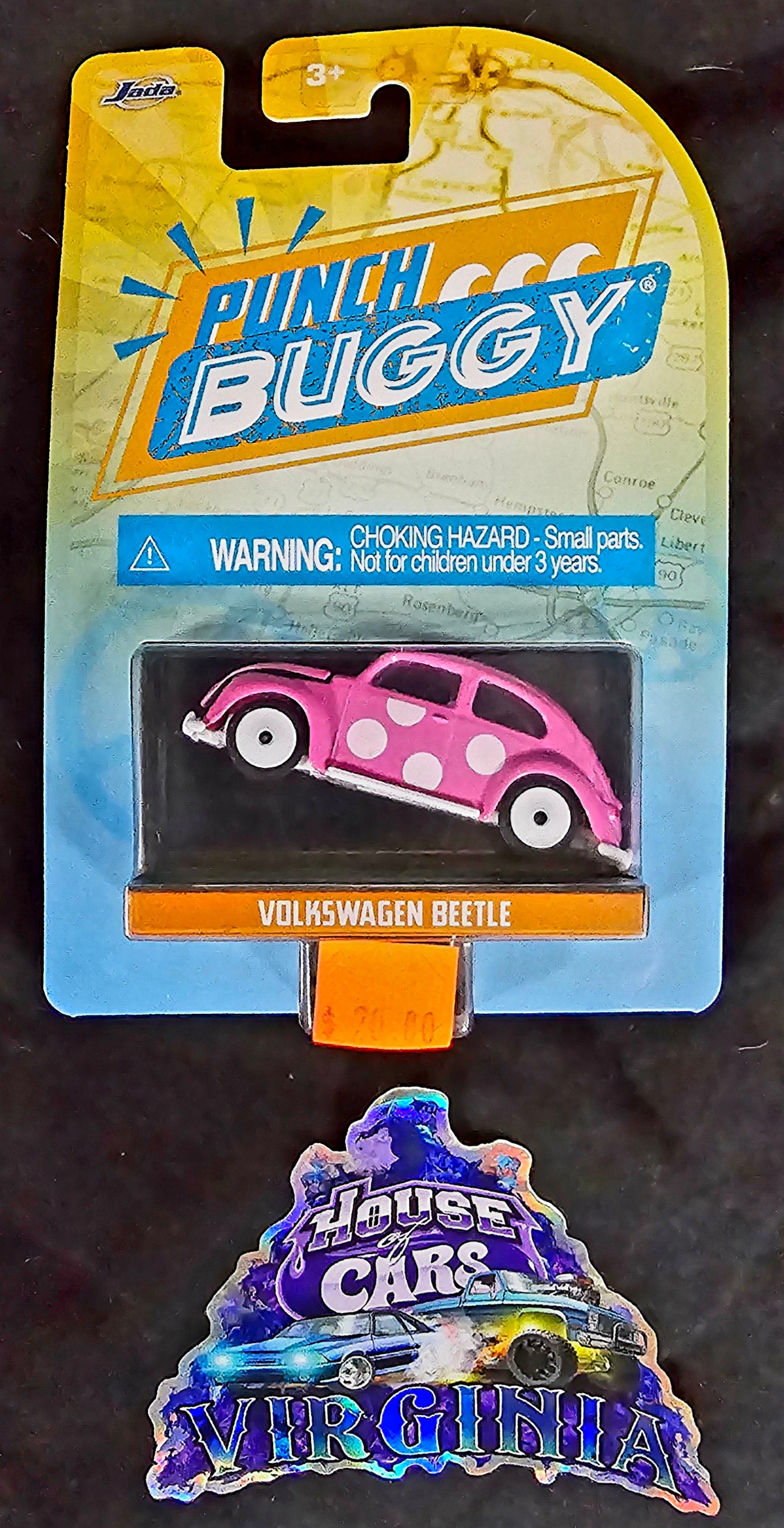 Jada Punch Buggy Slug Bug Volkswagen Beetle (pink w/white flowers ...