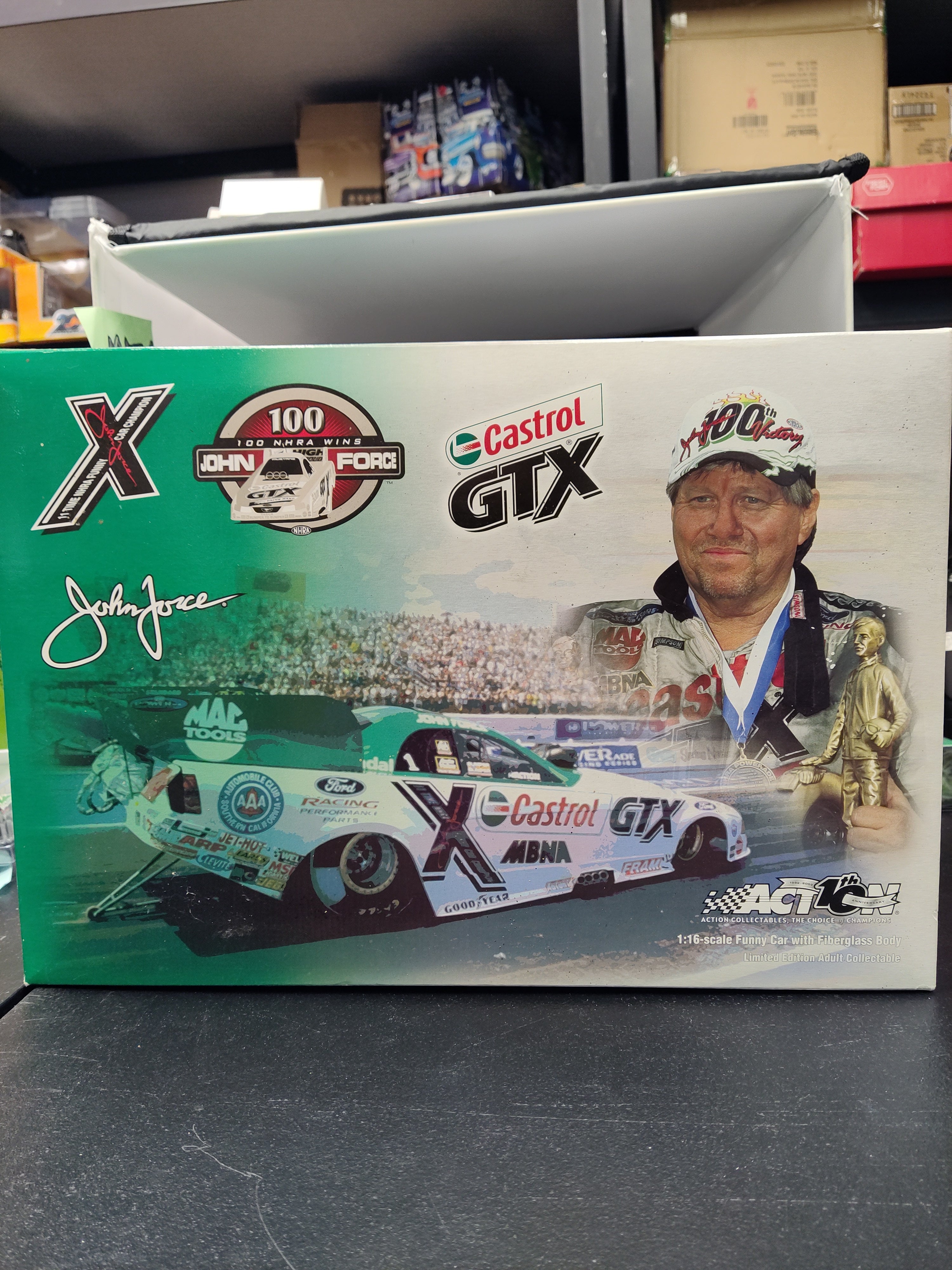 Action 2002 John Force Castrol GTX / 100th Win Mustang 1:16 - House of ...