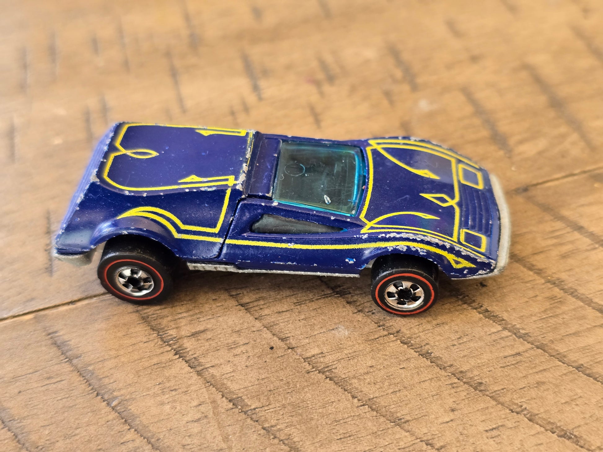 Hot Wheels Vintage Redline Flying Colors Metal Base Buzz-Off 1975 HIGH ...