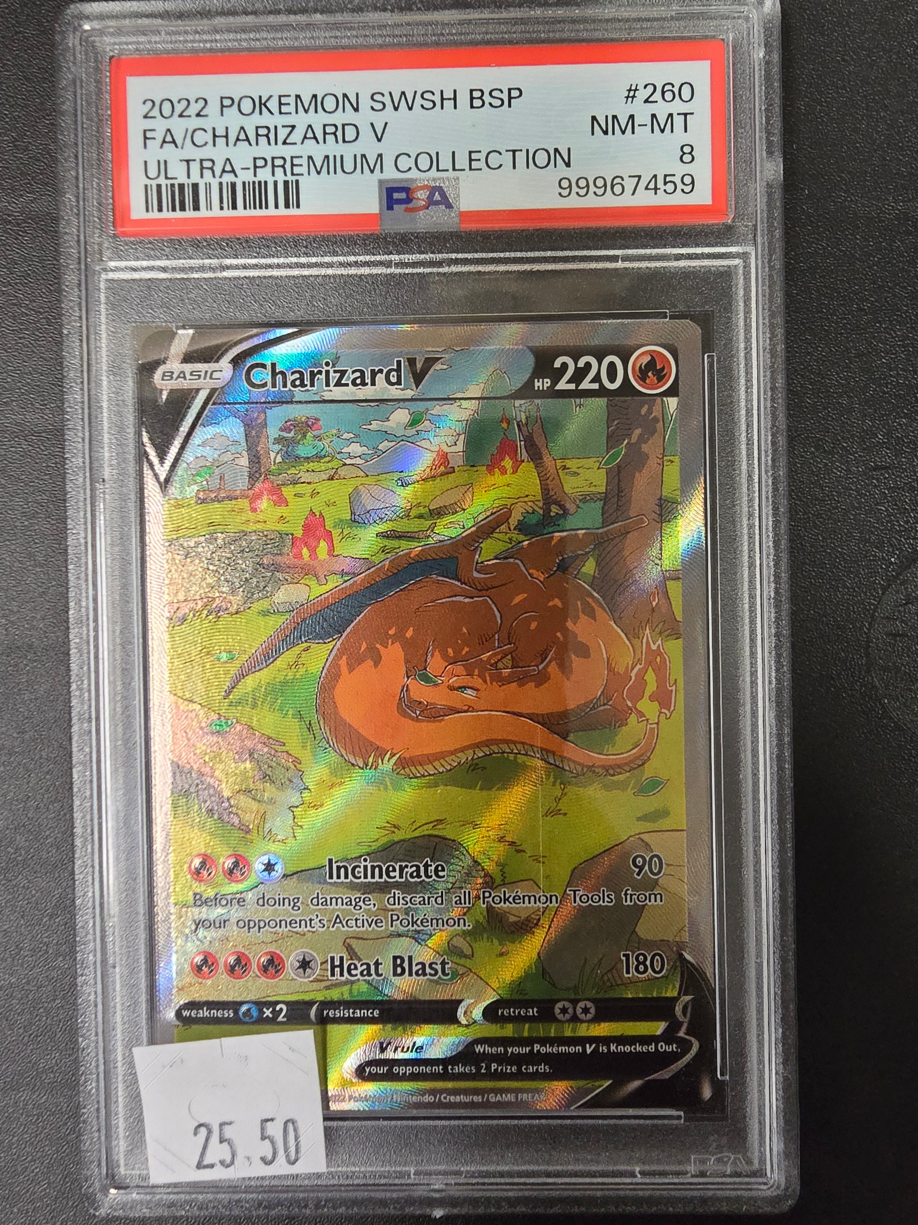 Pokemon 2022 UPC Charizard V PSA 8 - House of Cars Virginia