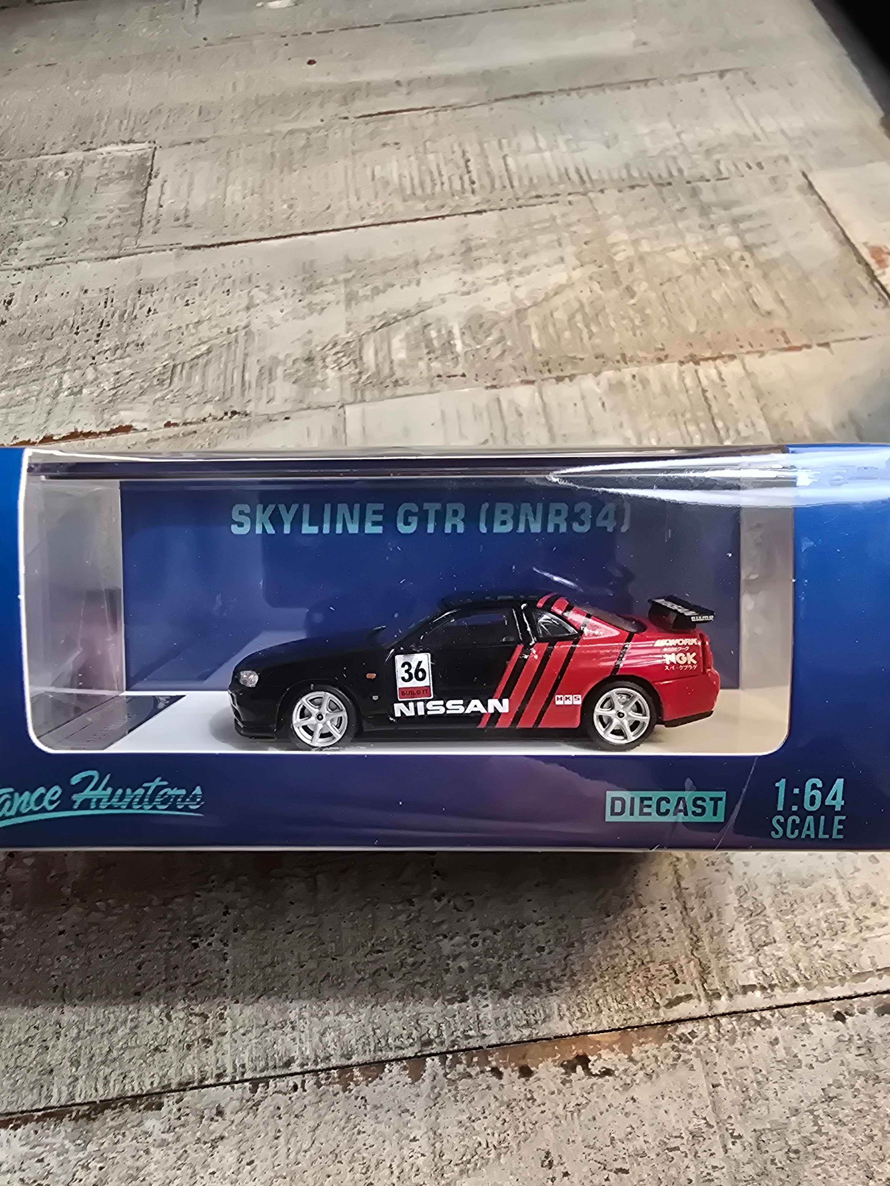 Stance Hunters Skyline GT-R (BNR34) (Advan) International Diecast - House of Cars Virginia